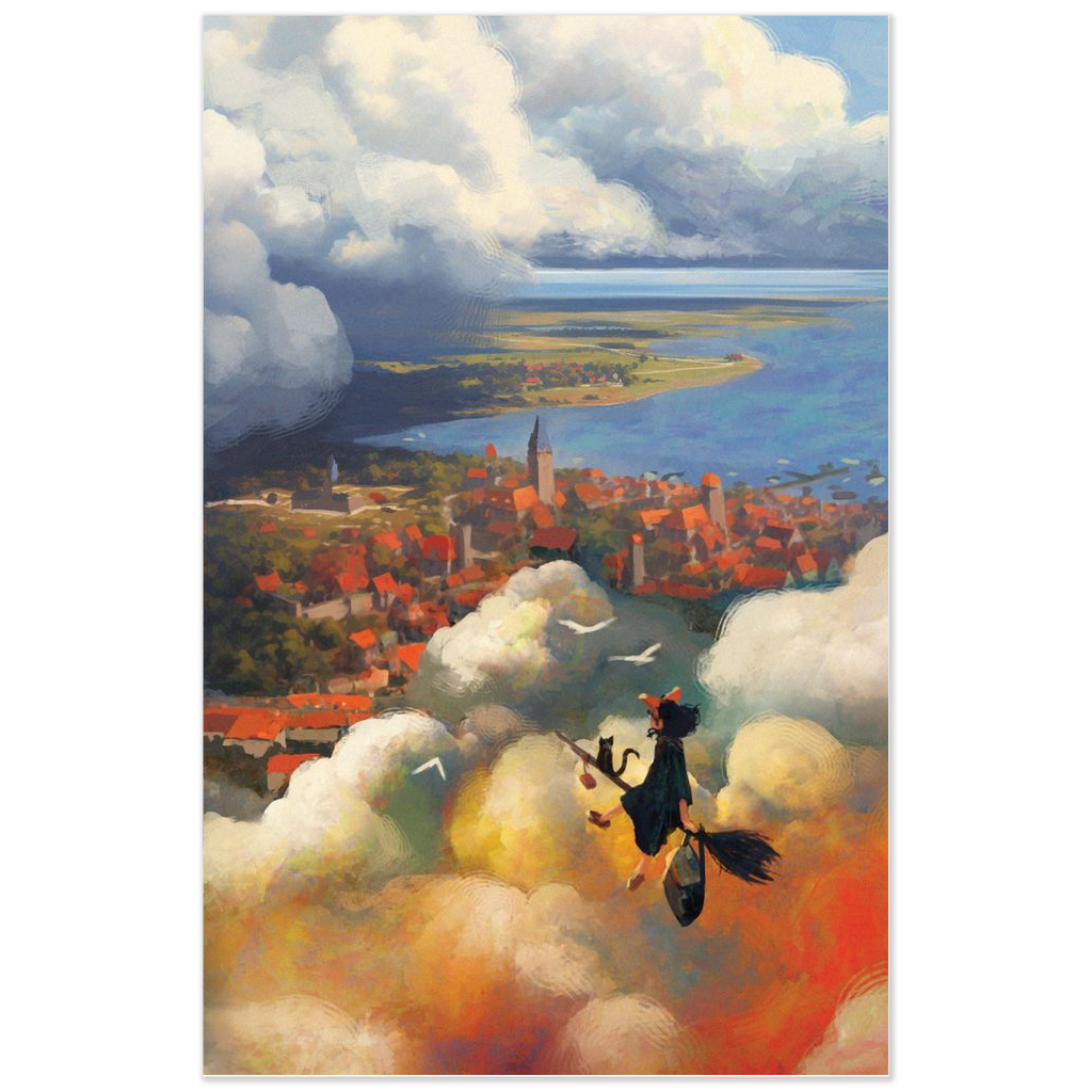 A TOWN WITH AN OCEAN VIEW PRINT – ShibeInk