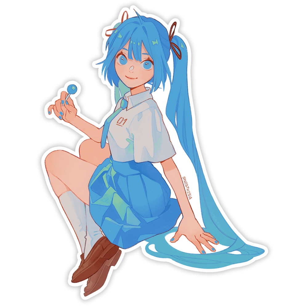 HATSUNE MIKU STICKER – ShibeInk