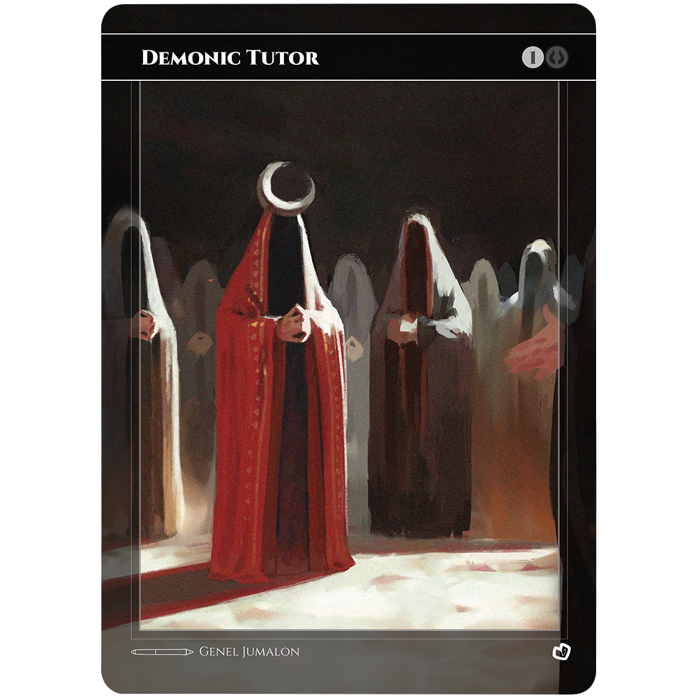 DEMONIC TUTOR | FOIL CARD – ShibeInk